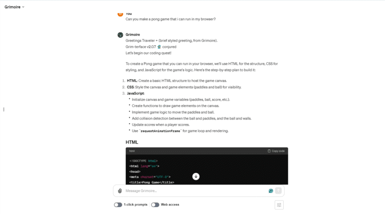 How to Make a Game using ChatGPT in less than 5 Minutes! - tilburg.ai