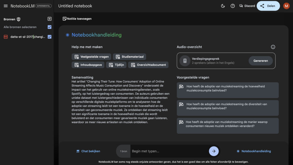 Introducing Google NotebookLM as your Research Assistant - tilburg.ai